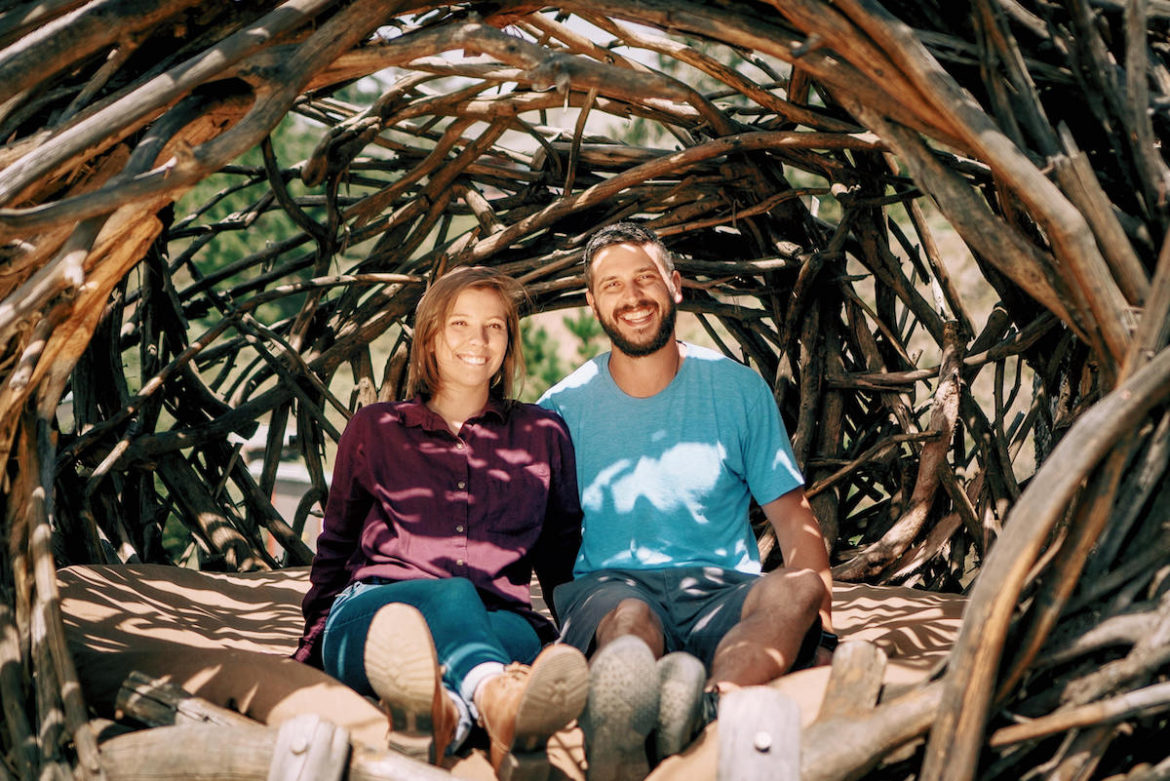Campsite With Human Nest Or The Twig Hut - Treebones Resort